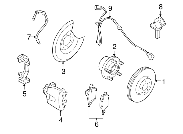 2005-2013 Volvo Caliper Support 36000732 | TascaParts.com