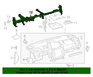 2012-2014 Toyota Camry Reinforcement 55330-06290 | OEM Parts Online