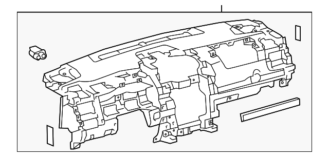 55301-06260-C0 - Instrument Panel - 2012-2014 Toyota Camry ...
