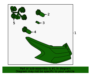 2020-2023 Nissan Versa Tail Lamp Assembly 26550-5EE0A | QuirkParts