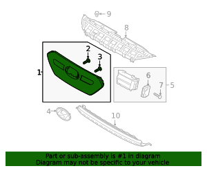 2020-2021 Hyundai Ioniq Grille Assembly 86350-G7900 | OEM Parts Online