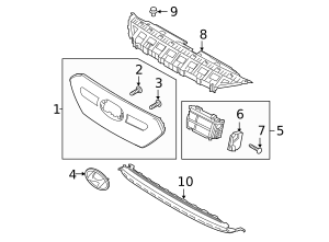 2020-2021 Hyundai Ioniq Grille Assembly 86350-G7900 | OEM Parts Online