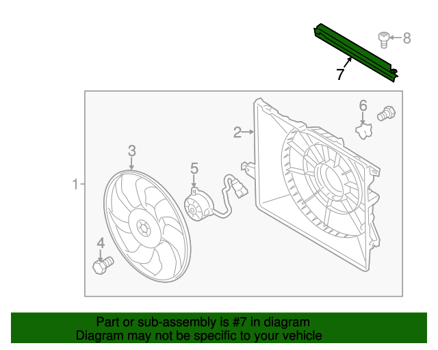 2011-2015 Kia Sorento Air Deflector 29150-1U100 | Genuine Kia Parts ...
