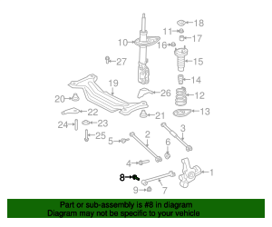 90080-11133 - Strut Rod Bolt - 1990-2012 Lexus | My L Parts