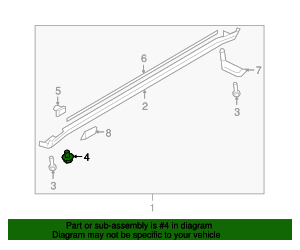 1999-2014 Hyundai Rocker Molding Grommet 87758-37000 | OEM Parts Online