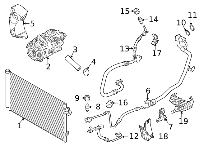 64-53-9-389-412 - A/C Condenser - 2019-2023 BMW | BMWPartsHub