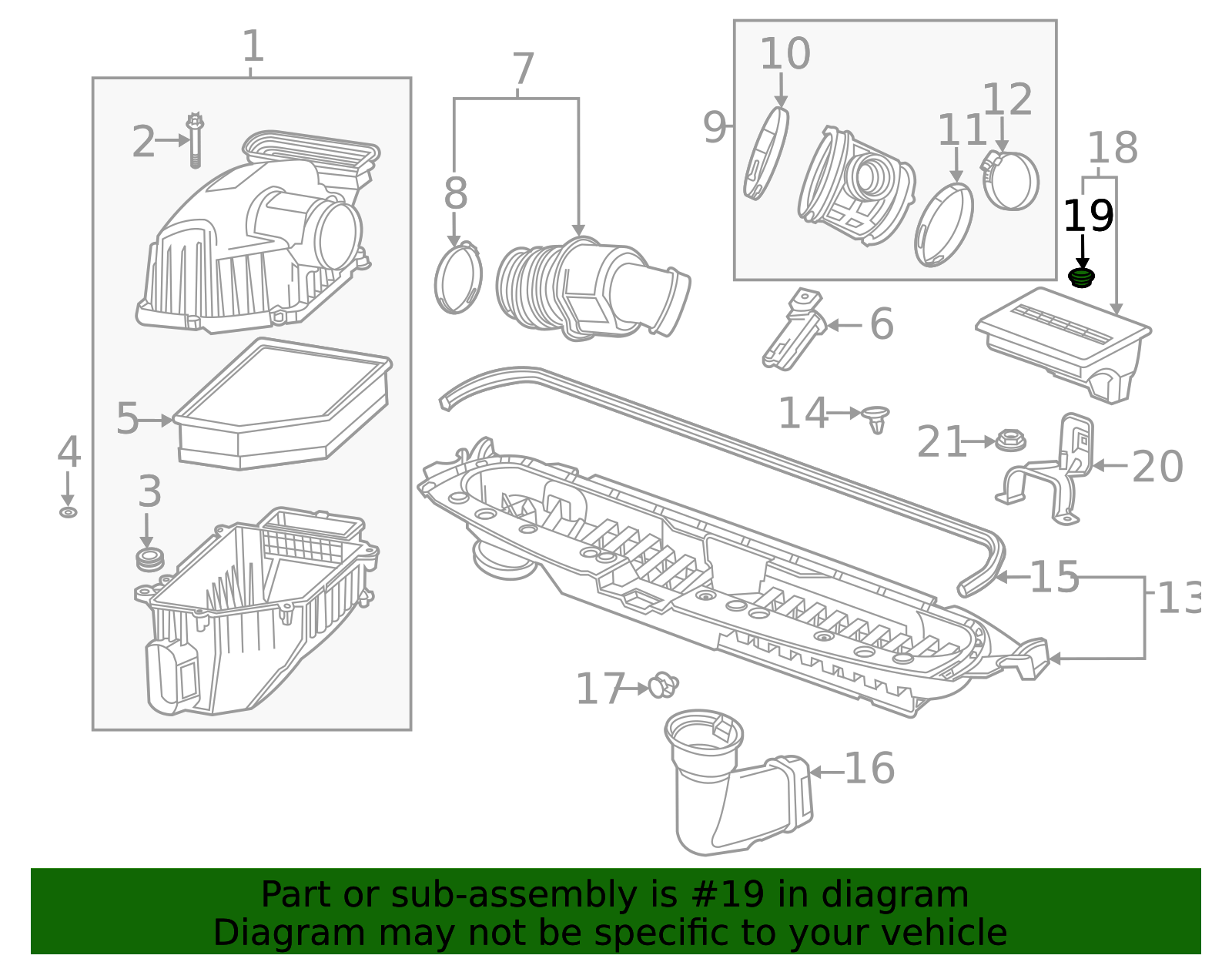 84262961 - Intake Manifold Insulator 2017-2025 GM | Gateway Buick GMC Parts
