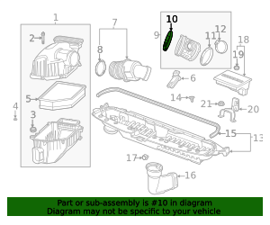 2020-2023 GM Turbocharger Outlet Duct Connector Clamp 23238805 ...