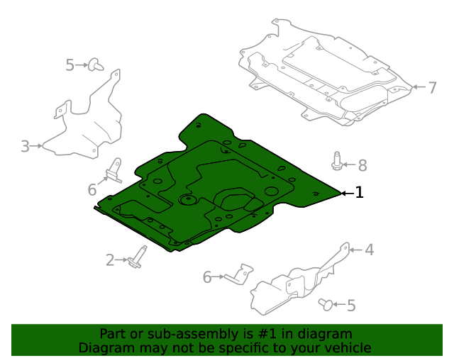 2014-2023 Land Rover Under Cover LR133837 | JaguarParts.com