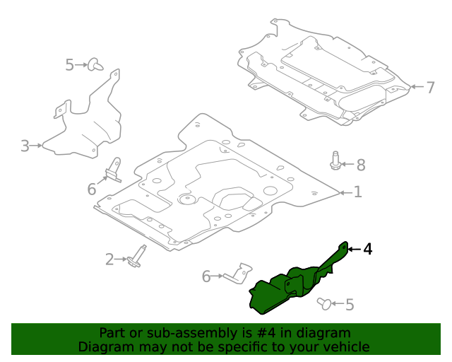 2020-2022 Land Rover Range Rover Sport Radiator Support Splash Shield ...