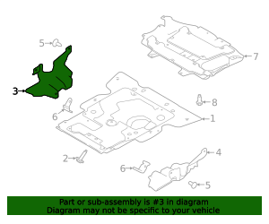 LR118389 - Radiator Support Splash Shield 2020-2022 Land Rover Range ...