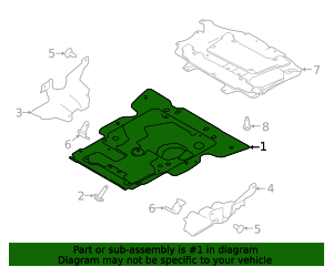 LR133837 - Powertrain Skid Plate 2014-2023 Land Rover | AutoNation Parts