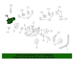 2007-2009 Porsche 911 Water Pipe 997-106-039-72 | Gaudin Porsche Parts