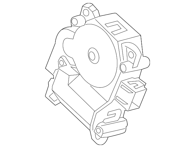 2013-2015 Cadillac Heating and Air Conditioning Panel Mode Door ...