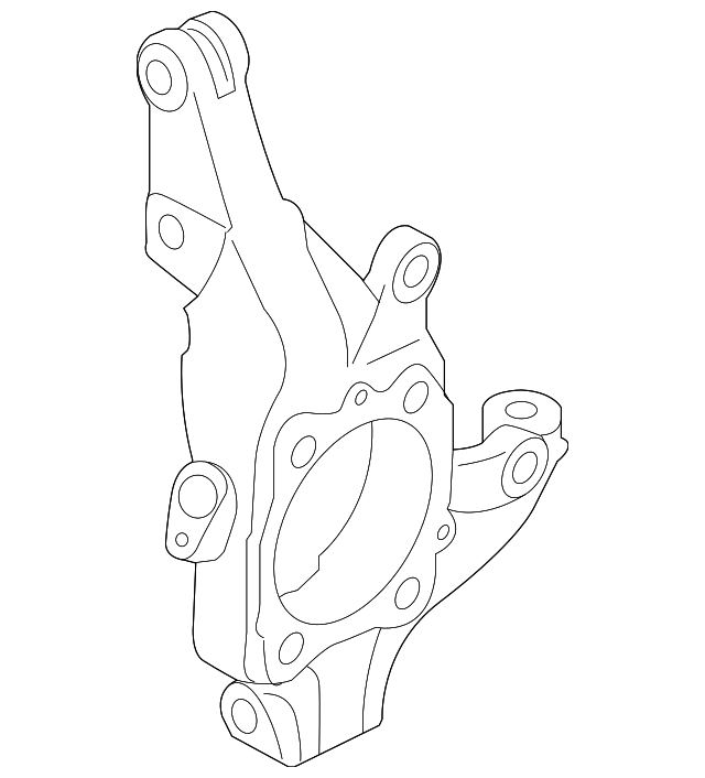 51710-S1AA0 - Steering Knuckle 2021-2023 Hyundai Santa Fe | Group 1 ...