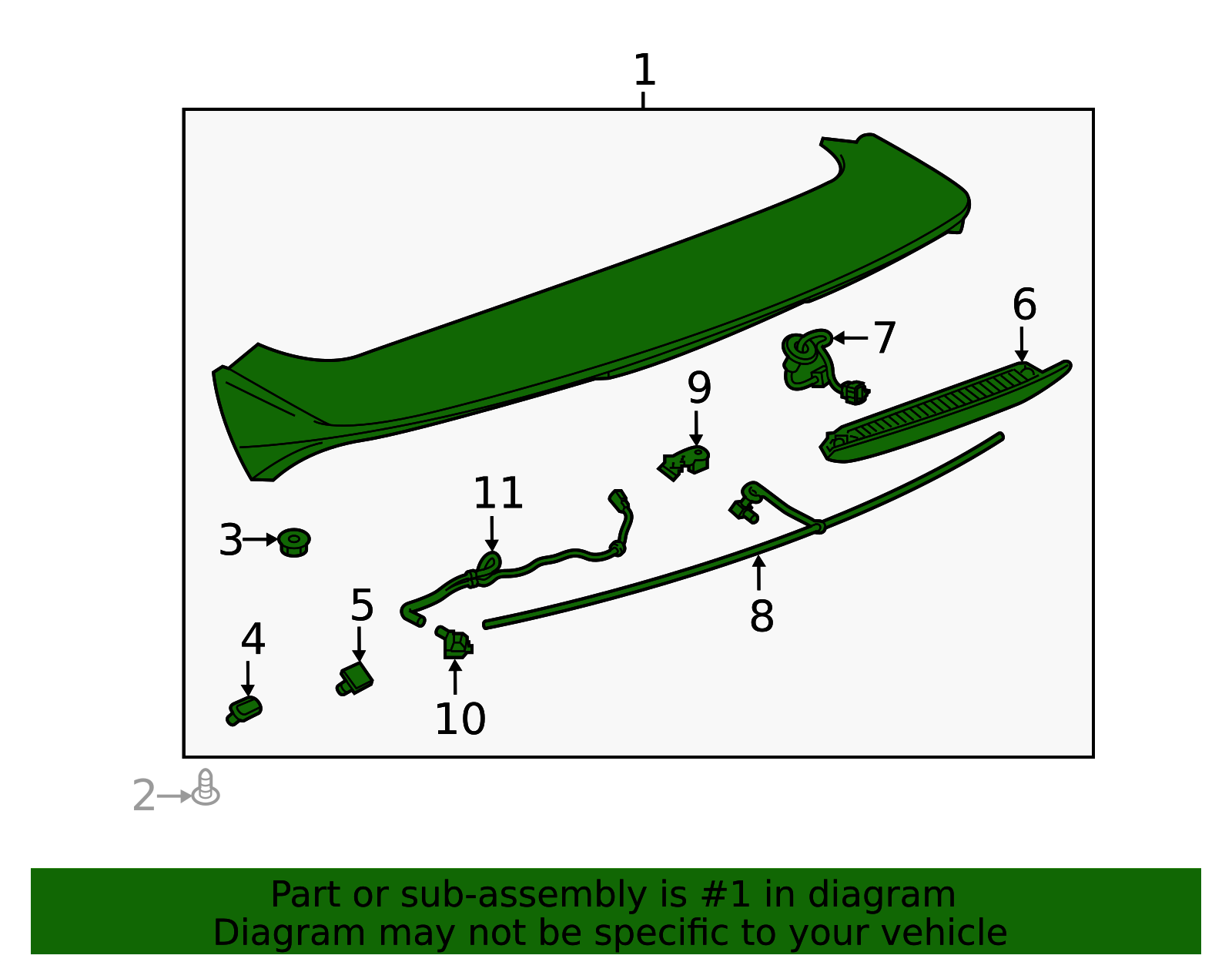 2019-2025 Chevrolet Blazer Spoiler 86786869 GM | GMPartsDirect.com