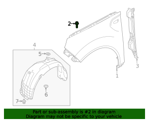11408-06121 - Fender Bolt 2017-2023 Kia | Kia.Parts Store