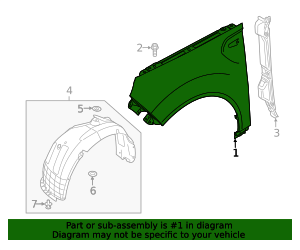 66311-K0000 - Fender 2020-2024 Kia Soul | Genuine Kia Parts