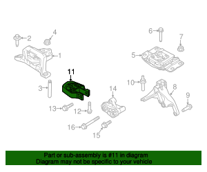 CV6Z-6068-B - Trans Mount 2015-2018 Ford Focus | Ford Parts Direct