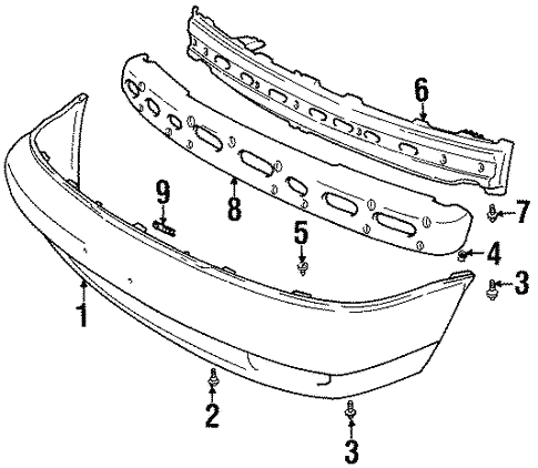Bumper & Components - Front for 1997 Suzuki Esteem | World OEM Parts Subaru