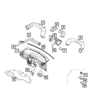 2015-2023 Jeep Renegade Windshield Seal 68246979AA | Mopar eStore