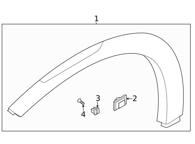 2020-2022 Hyundai Venue Wheel Opening Molding 87712-K2000-CA | OEM ...