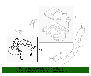 13-71-8-517-608 - Engine Air Intake Hose 2015-2017 BMW X3 ...
