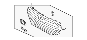 2017-2018 Hyundai Elantra Grille 86350-F2500 | OEM Parts Online
