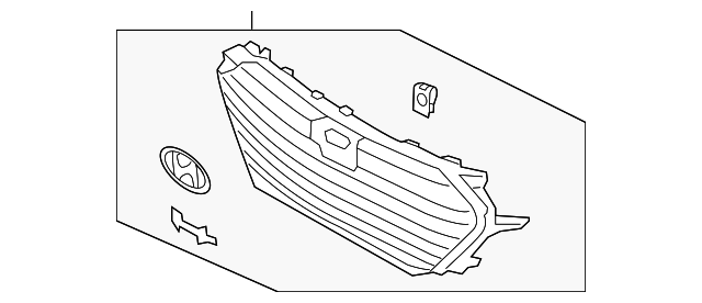 2017-2018 Hyundai Elantra Grille 86350-F2500 | OEM Parts Online