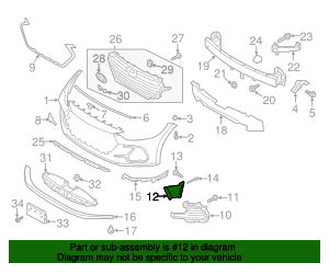86568-F2500 - Air Duct - 2017-2018 Hyundai Elantra | World OEM Parts ...