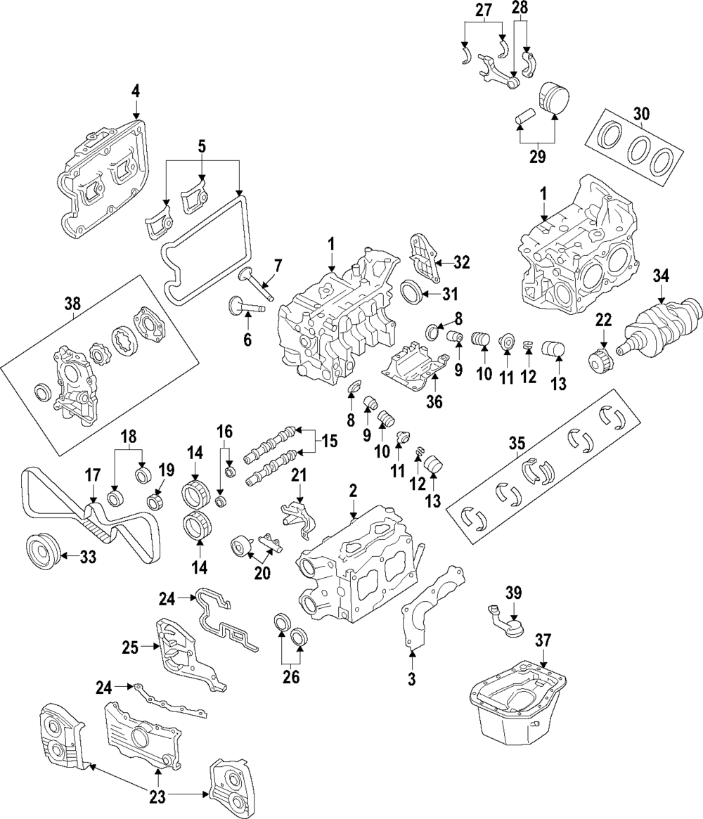 Genuine OEM Cylinder Head Part# 11063AB480 Fits 2008-2017 Subaru: Up To ...