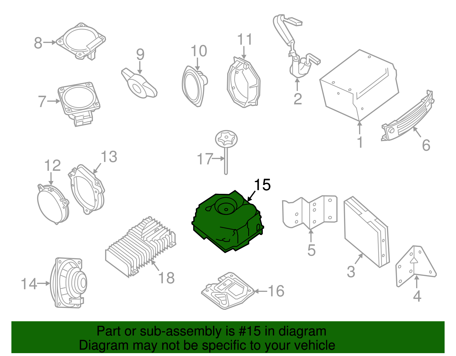 28170-3JV1B - Speaker AutoNation Parts