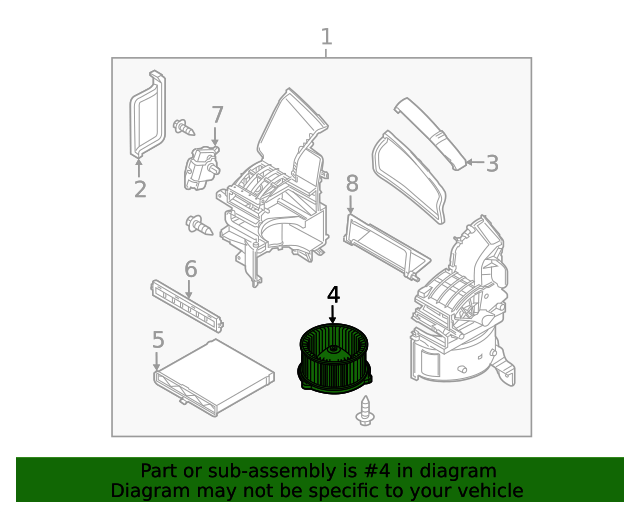 87103-WB001 - Blower Motor - 2016-2020 Toyota | OEM Genuine Toyota Parts