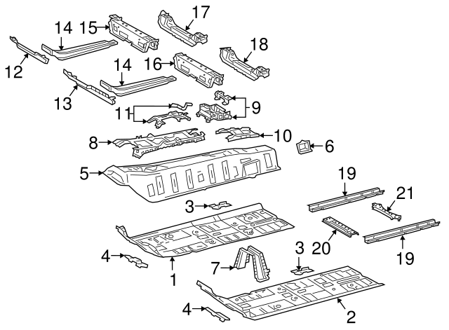 58315-06020 - Floor Extension 2018-2024 Toyota | AutoNationParts.com