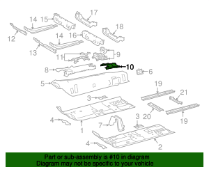 58315-06020 - Floor Extension 2018-2024 Toyota | AutoNationParts.com