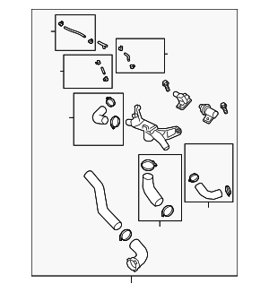 28272-3L223 - Inter-Cooler Hose 2018-2023 Kia Stinger | Kia.Parts Store