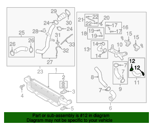 2016-2020 Kia Turbocharger Inter-Cooler Pipe Clamp 28292-3A055 ...
