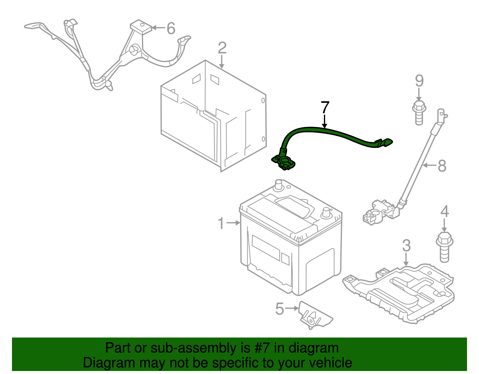 91860-B2210 - Negative Cable 2014-2019 Kia Soul | Kia.Parts Store
