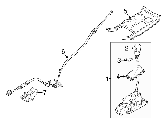 2018-2019 Ford Gear Shift Assembly JB5Z-7210-BB | TascaParts.com