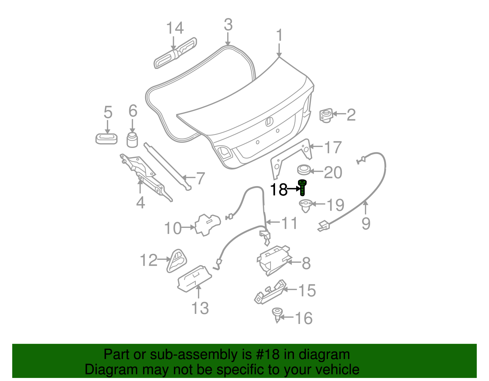 51118122522 - 2006-2025 BMW License Bracket Screw (51-11-8-122-522 ...