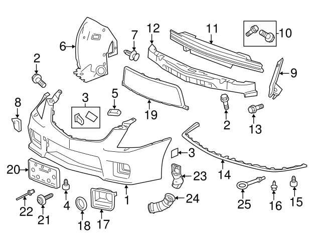 2009-2015 Cadillac CTS Radiator Air Lower Deflector 25882978 GM ...