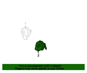 006-542-01-20 - Horn 1993-2011 Mercedes-Benz | Mercedes-Benz USA Parts