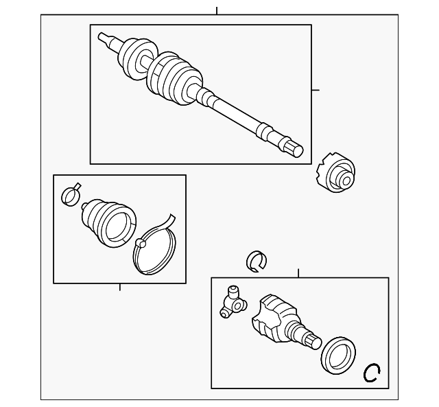 2007-2014 Toyota Yaris Axle Assembly 43420-52211 | Toyota Wholesale Parts