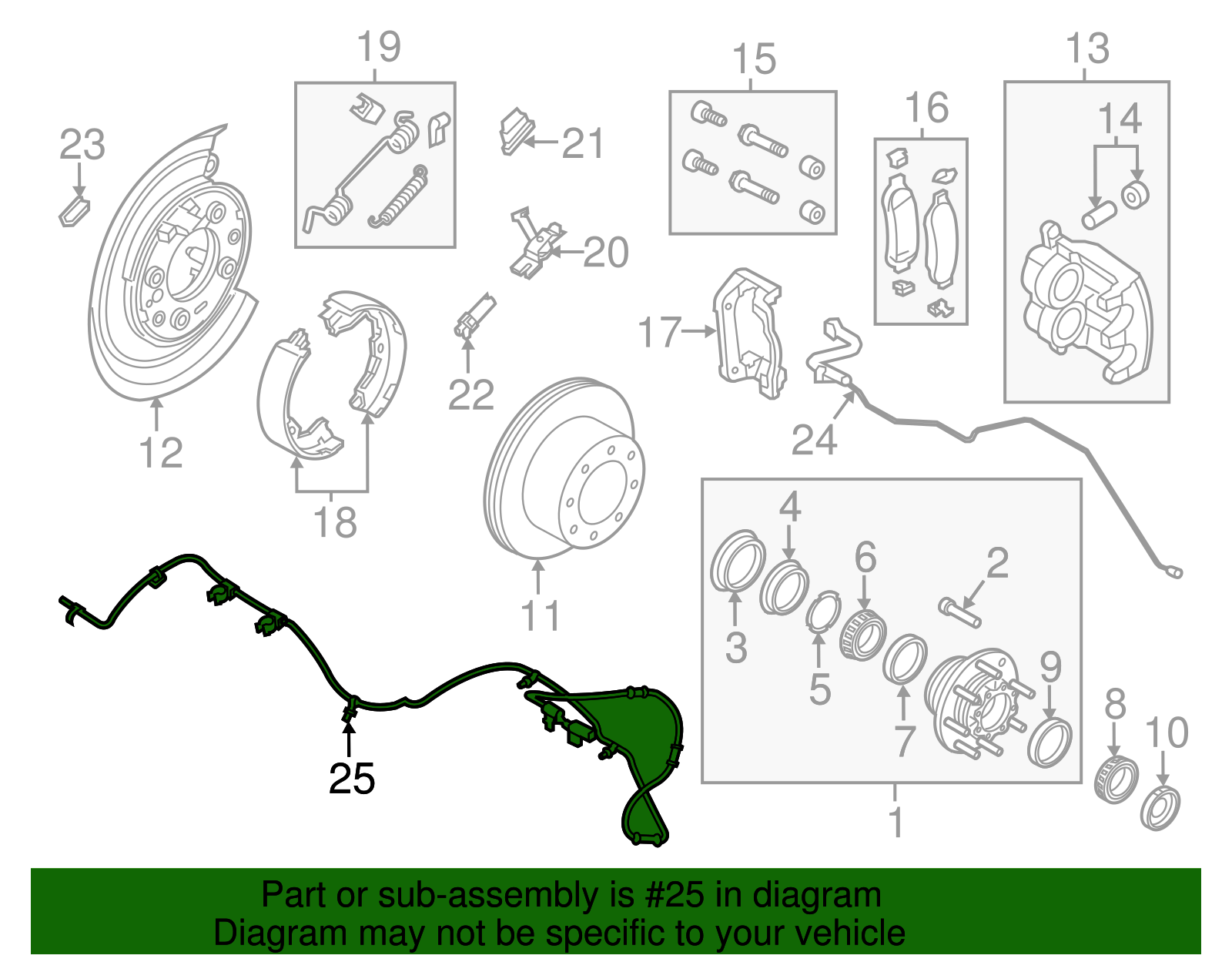 2011-2016 Ford Rear Speed Sensor BC3Z-2C190-E | Miracle Ford Parts
