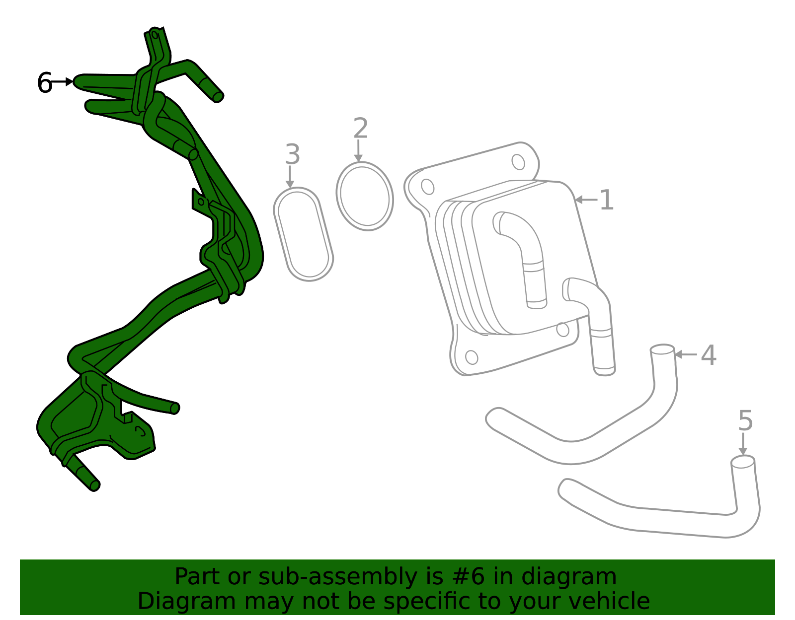 2021 Toyota 4Runner Oil Cooler Pipe 16206-31160 | OEM Parts Online