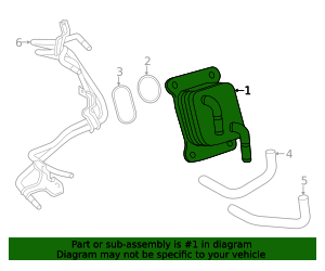 Genuine Toyota Oil Cooler part# 15710-31101 for 2022-2024 Toyota ...
