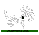 1999-2020 GM Plenum Lower Panel Water Deflector 25809428 ...