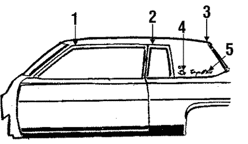 Exterior Trim Roof for 1984 Cadillac Fleetwood OEM Parts Online