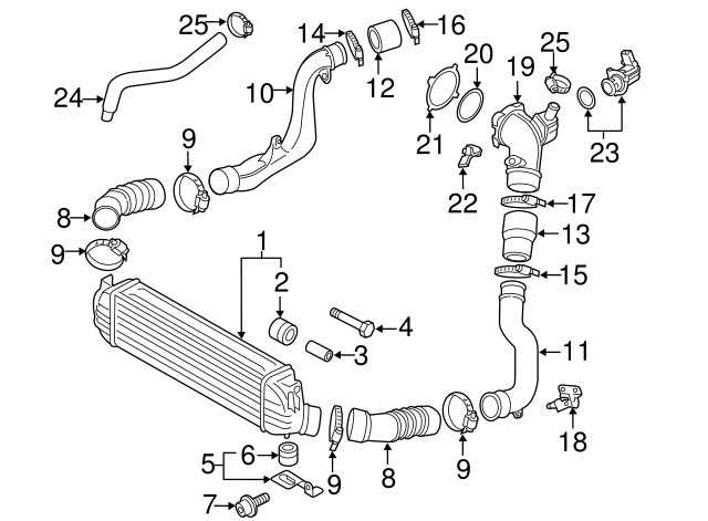 8J0-145-803 - Inter-Cooler 2012-2013 Audi | Audi OEM Parts