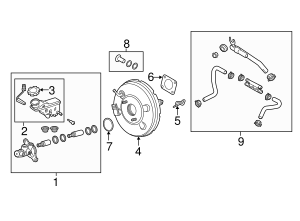 59110-D3000 - Power Brake Booster 2017-2022 Kia Sportage | Kia.Parts Store